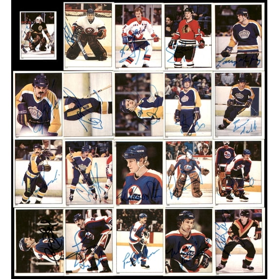 1983-84 Topps Stickers Hockey Autographed Cards (164 Count Lot - All ...