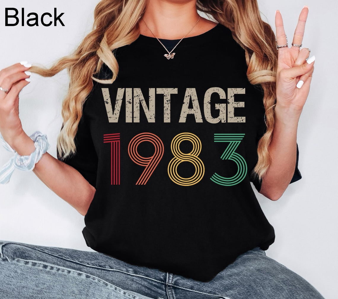 1983 Birthday Shirt, Vintage 1983 Limited Edition Cassette T-Shirt ...