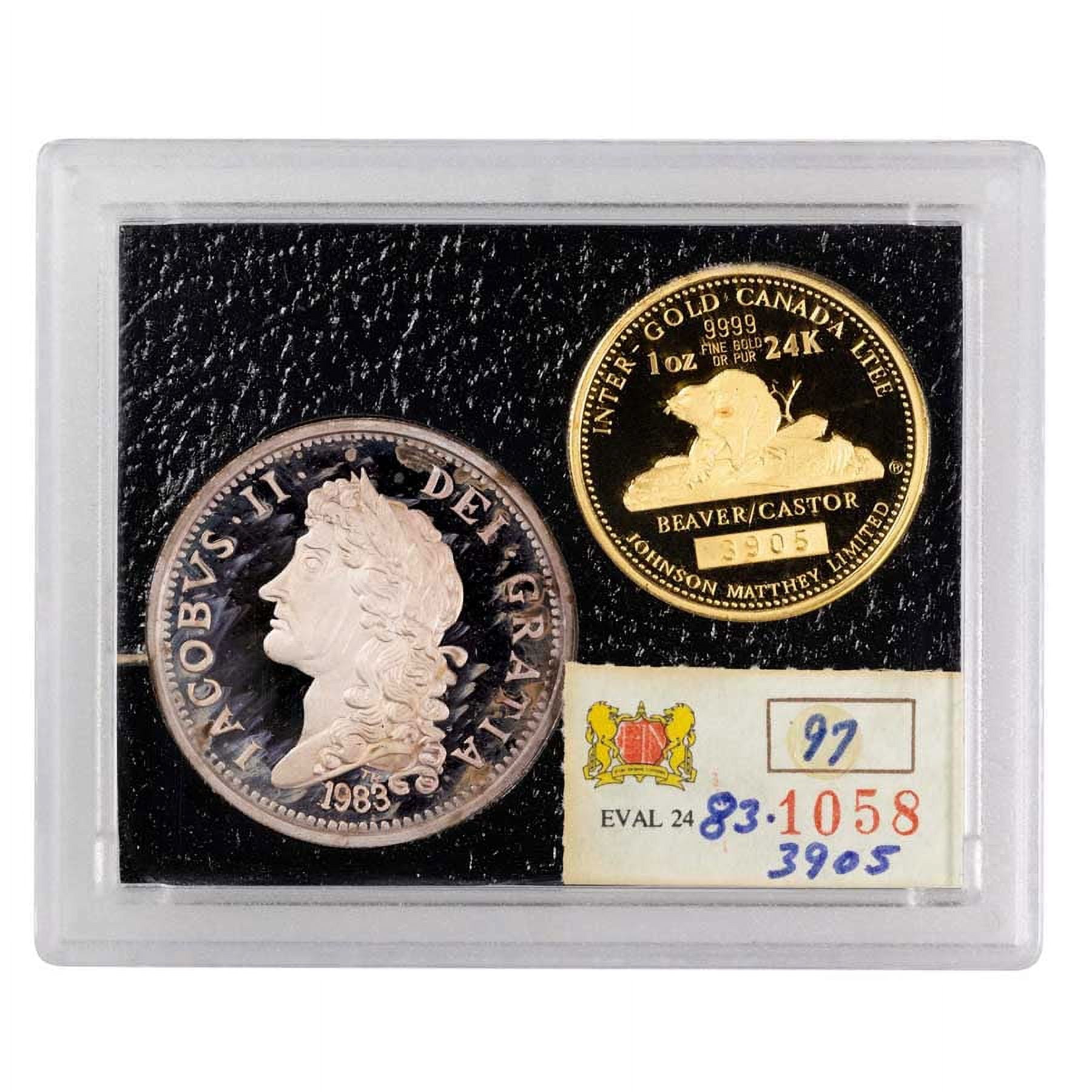 1983 Canada Gold/Silver JM & Mallory Beaver/Castor Medal Set - Walmart.com