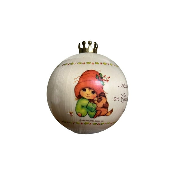1983 Christmas Joy Glass Ball (Glass Ball) Hallmark Keepsake Christmas ...