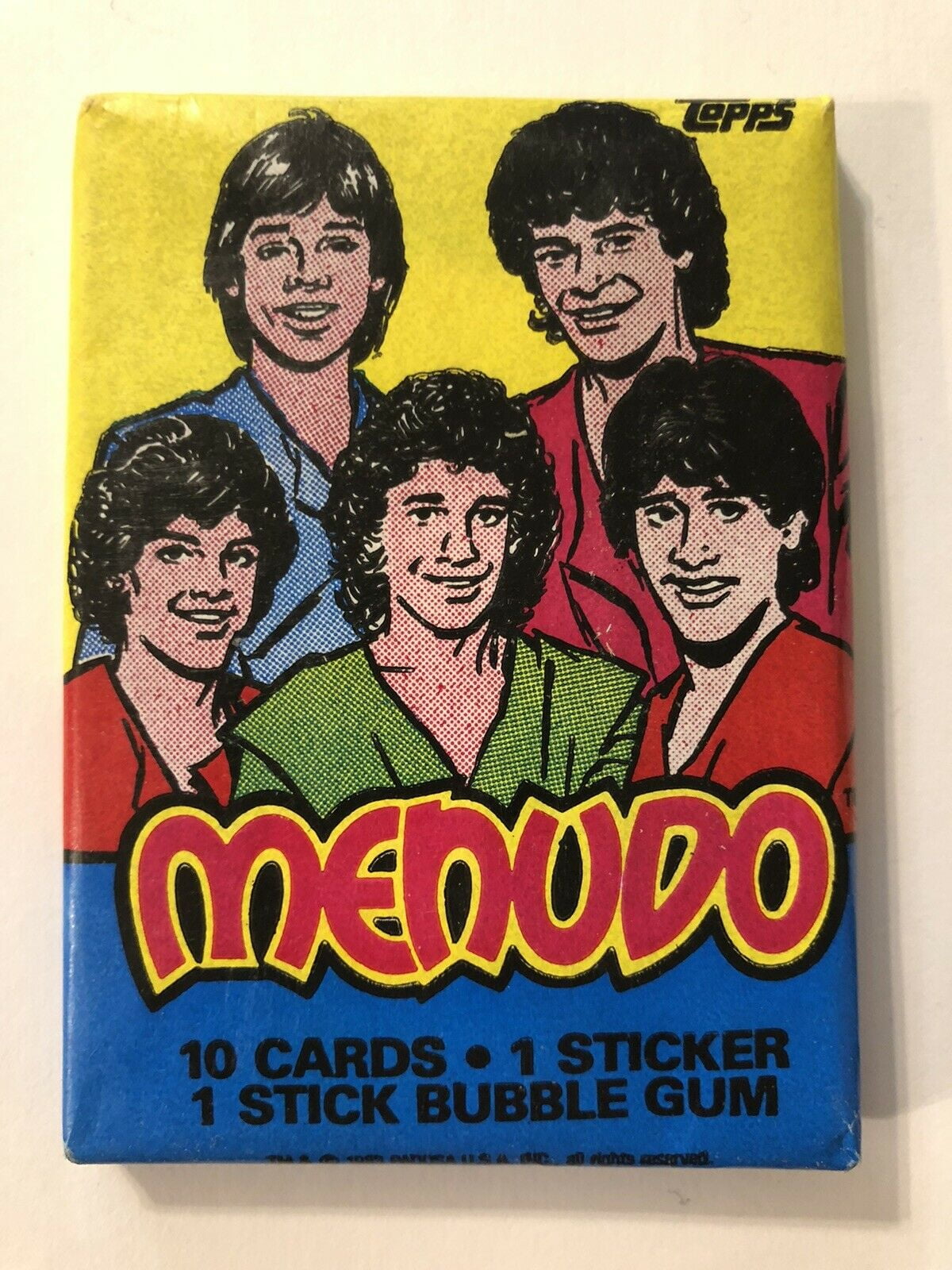1983 MENUDO Photo Cards Sticker Wax Pack 80s Music Collectible SEALED ...