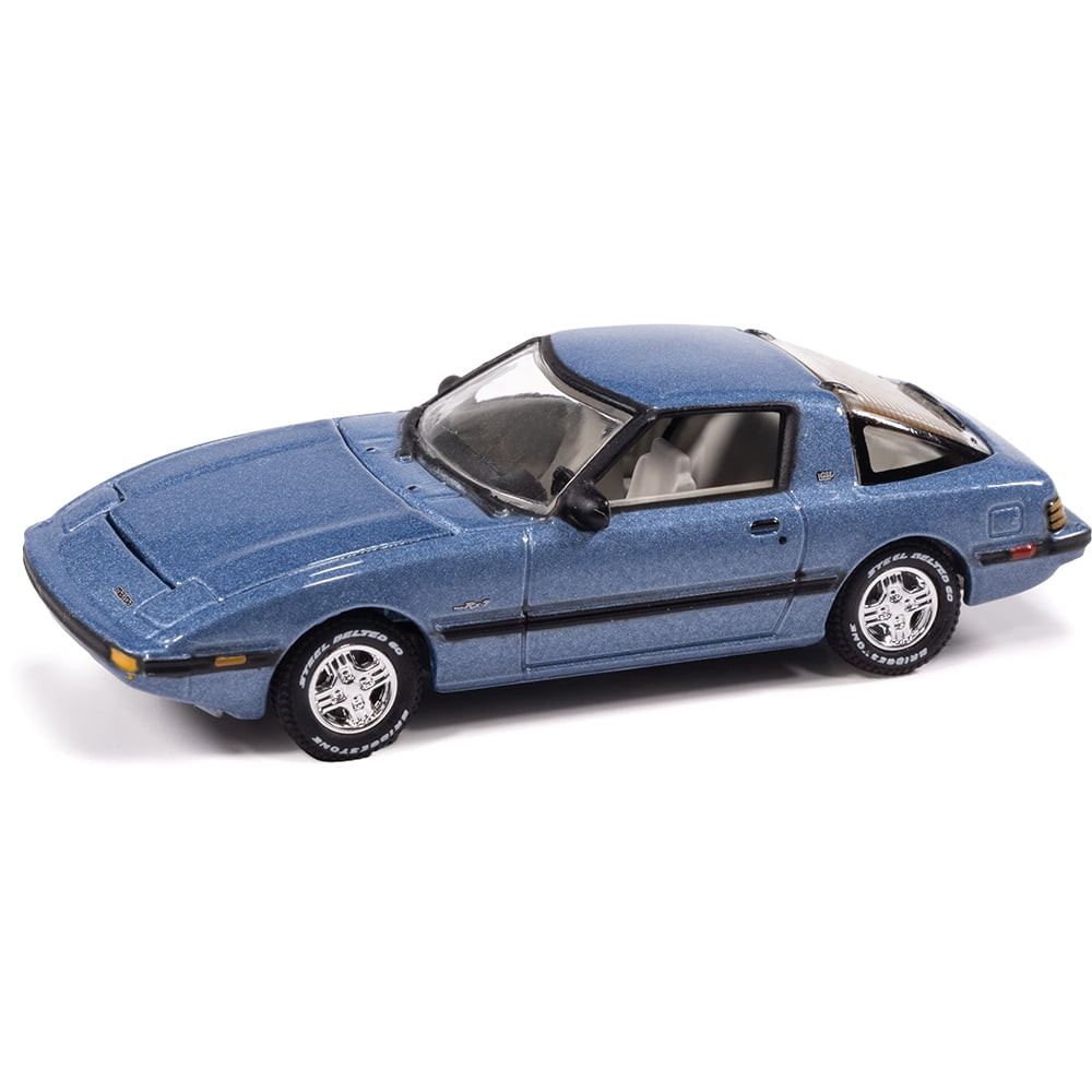 1983 Mazda RX-7 - Misty Blue Metallic 1:64 Scale - Walmart.com