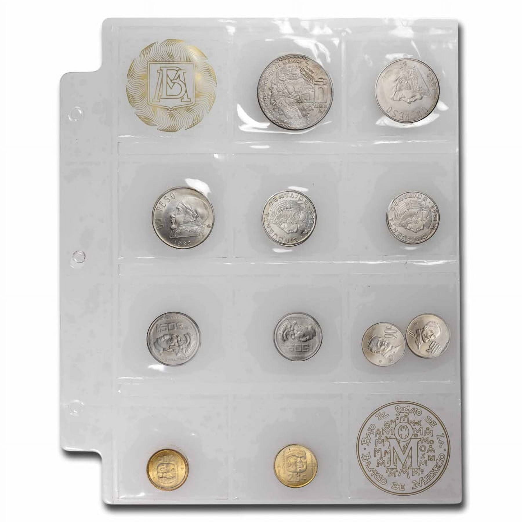 1983 Mexico 20 Centavos-50 Pesos 11-Coin Mint Set - Walmart.com