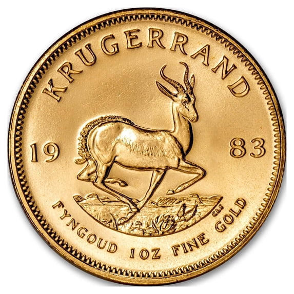 1983 South Africa 1 oz Gold Krugerrand BU Coin - Walmart.com