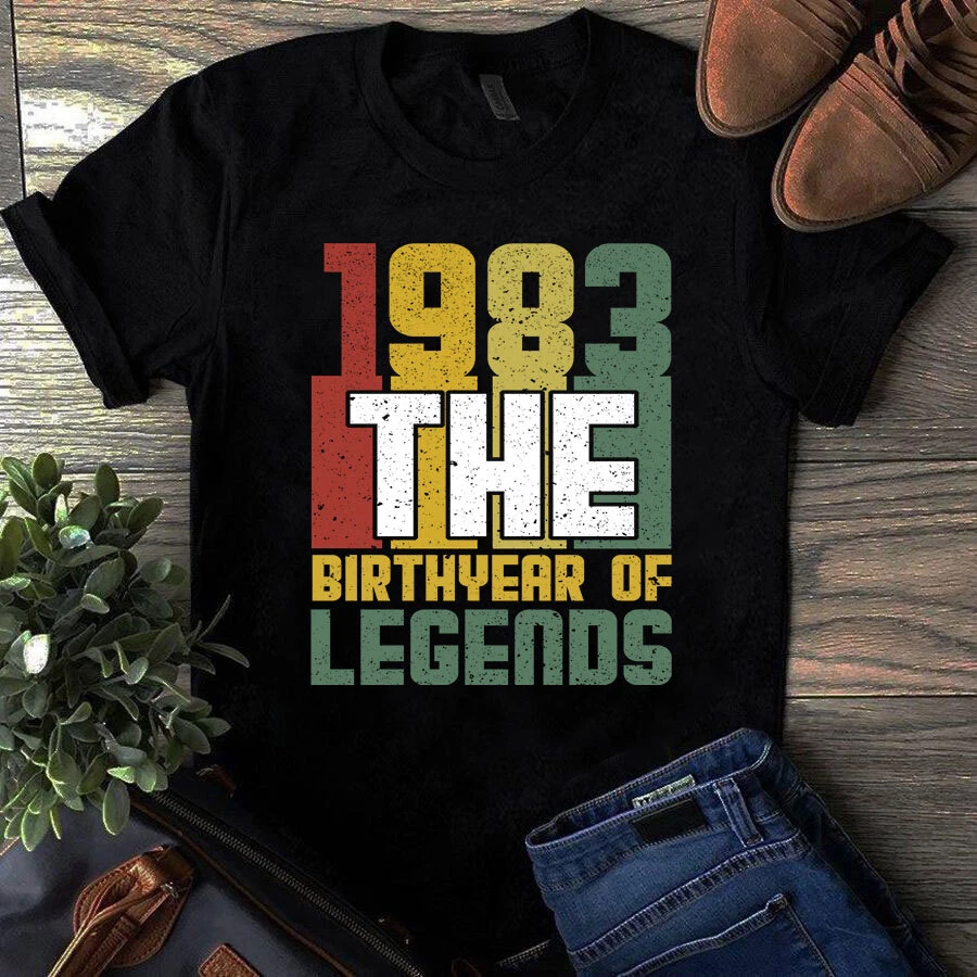 1983 The Birthyear of Legends Vintage Tshirt - Walmart.com