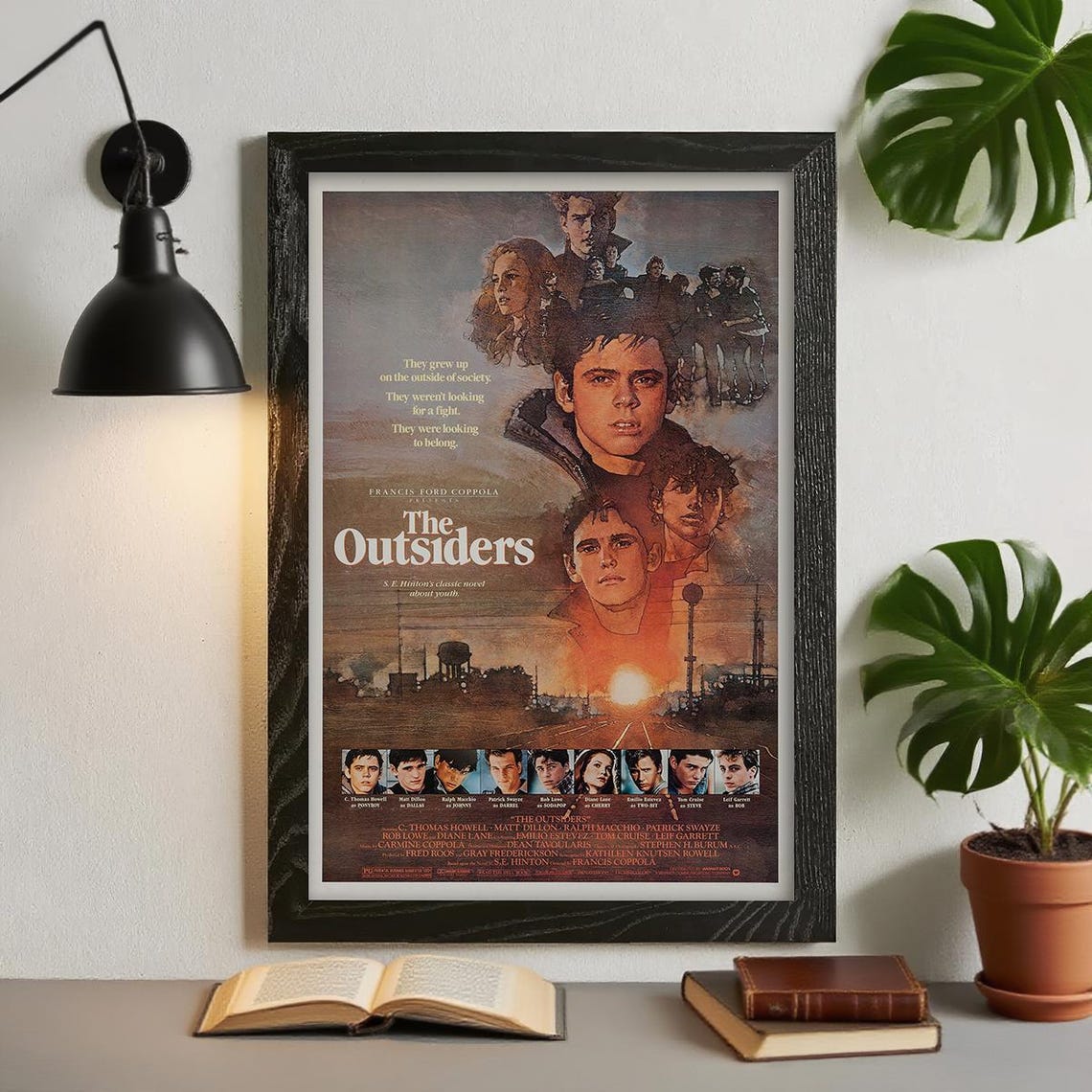 1983 The Outsiders Vintage movie Print home decor, Art Collectibles ...
