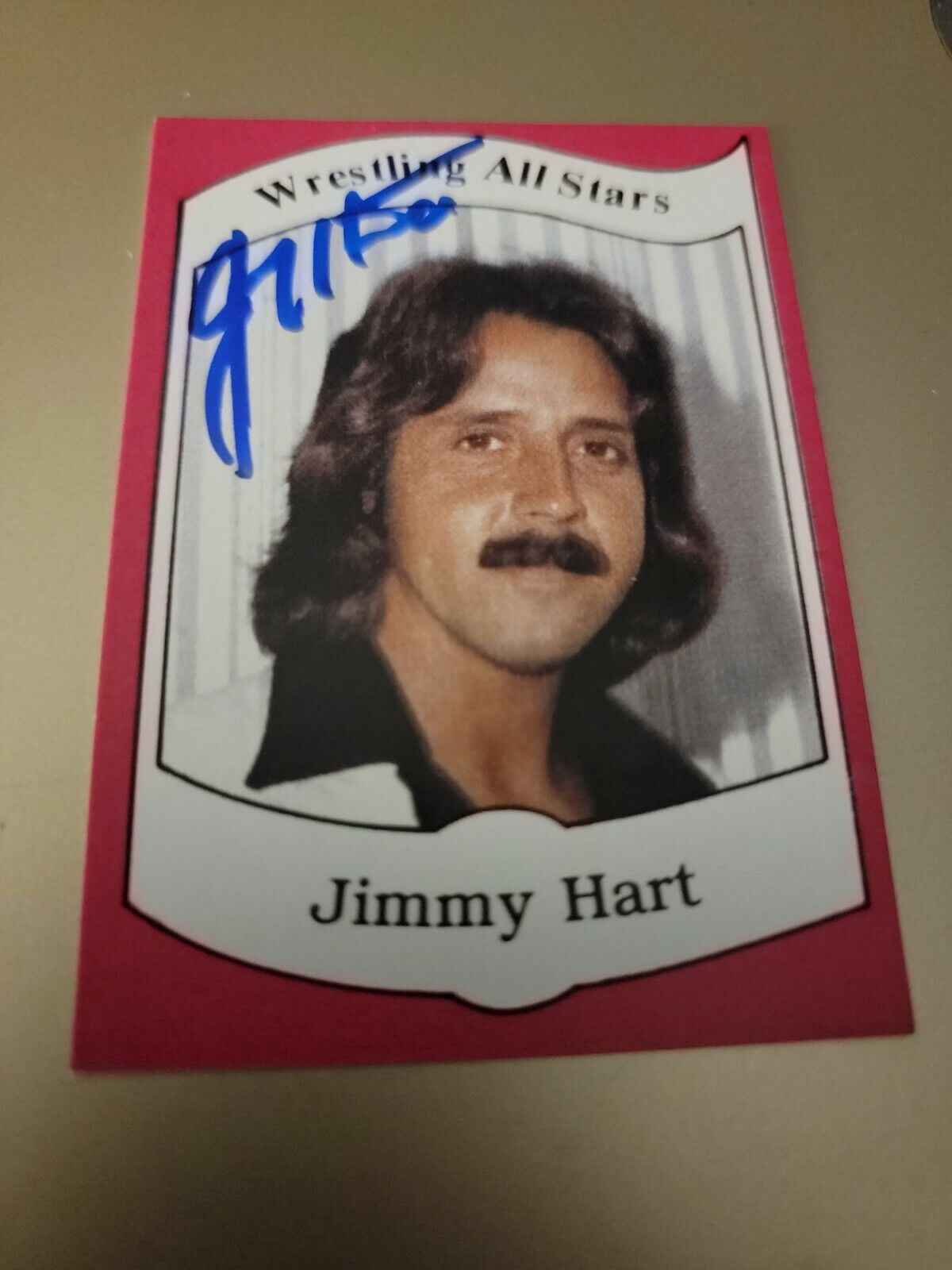 1983 WRESTLING ALL STARS JIMMY HART signature REPRINT - Walmart.com