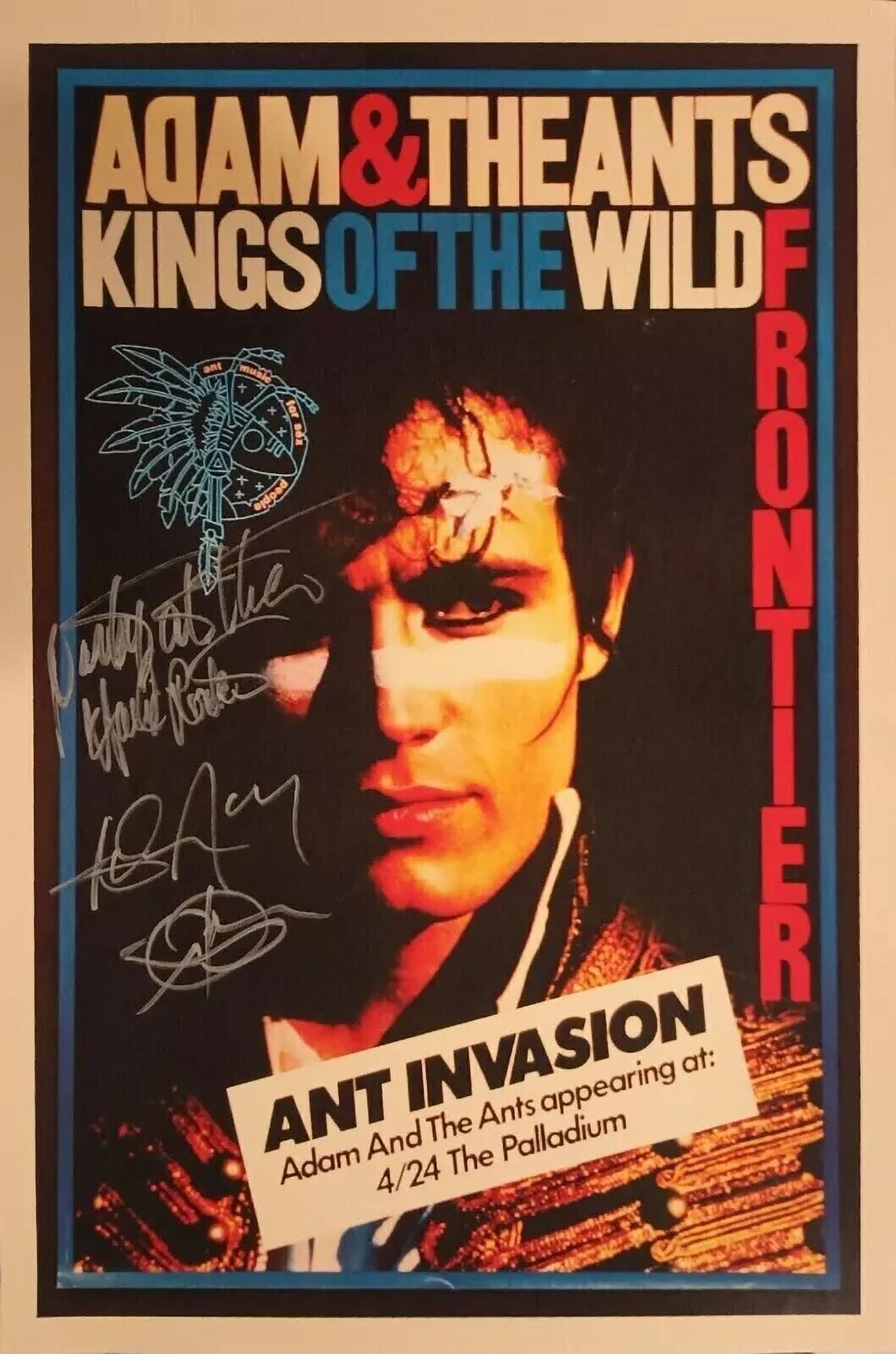 1984 Adam Ant Concert Poster WALL ART PRINT PUNK ROCK 16 x 24 Inch ...