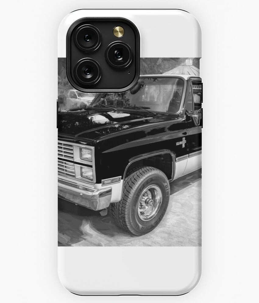 1984 Black Chevrolet C10 Silverado Truck G6305 Phone Case for iPhone17 16 15 14 13 12 11 Pro Max ...