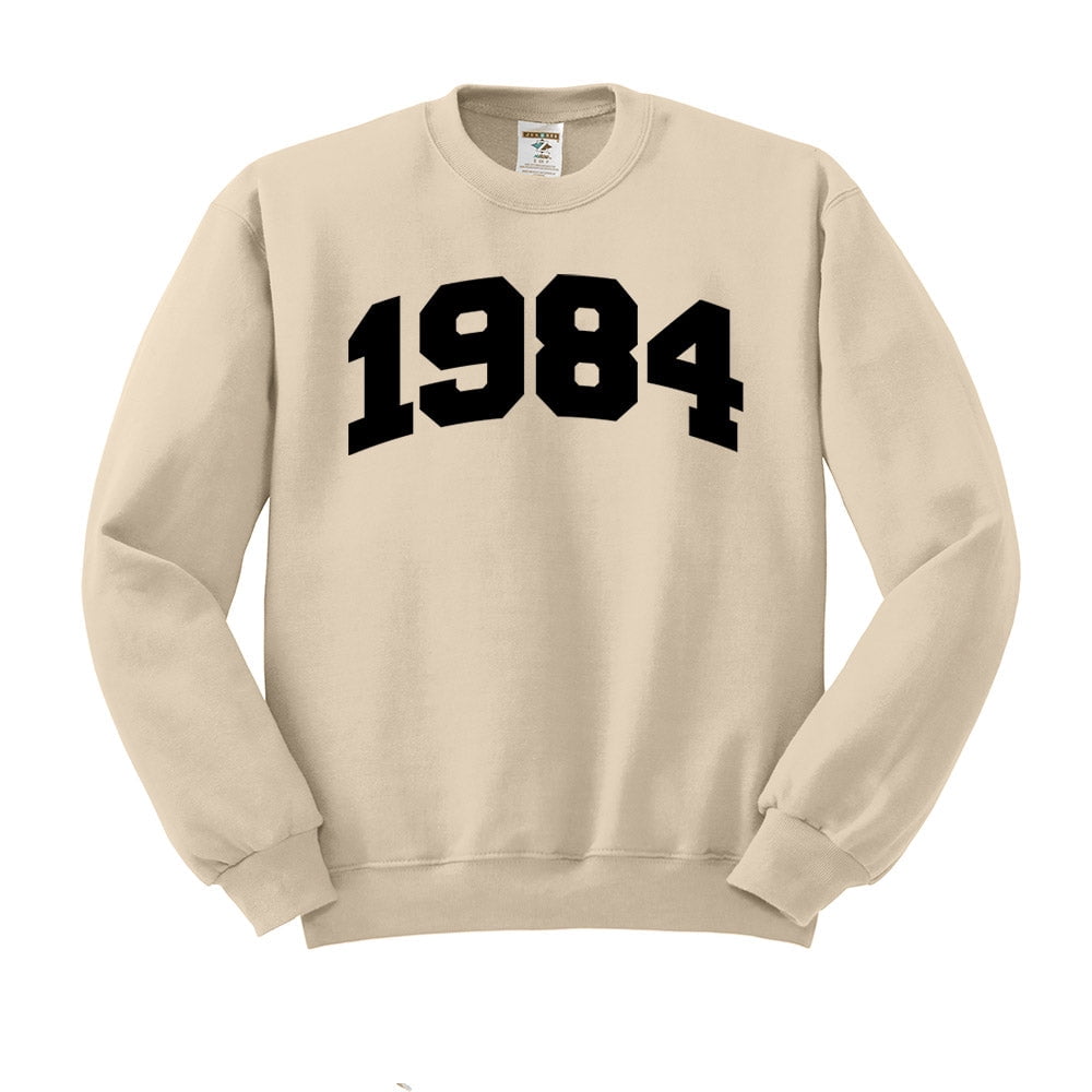 1984 College Style Sweatshirt Unisex X-Large Sand - Walmart.com 1984 College Style Sweatshirt Unisex X-Large Sand - Walmart.com