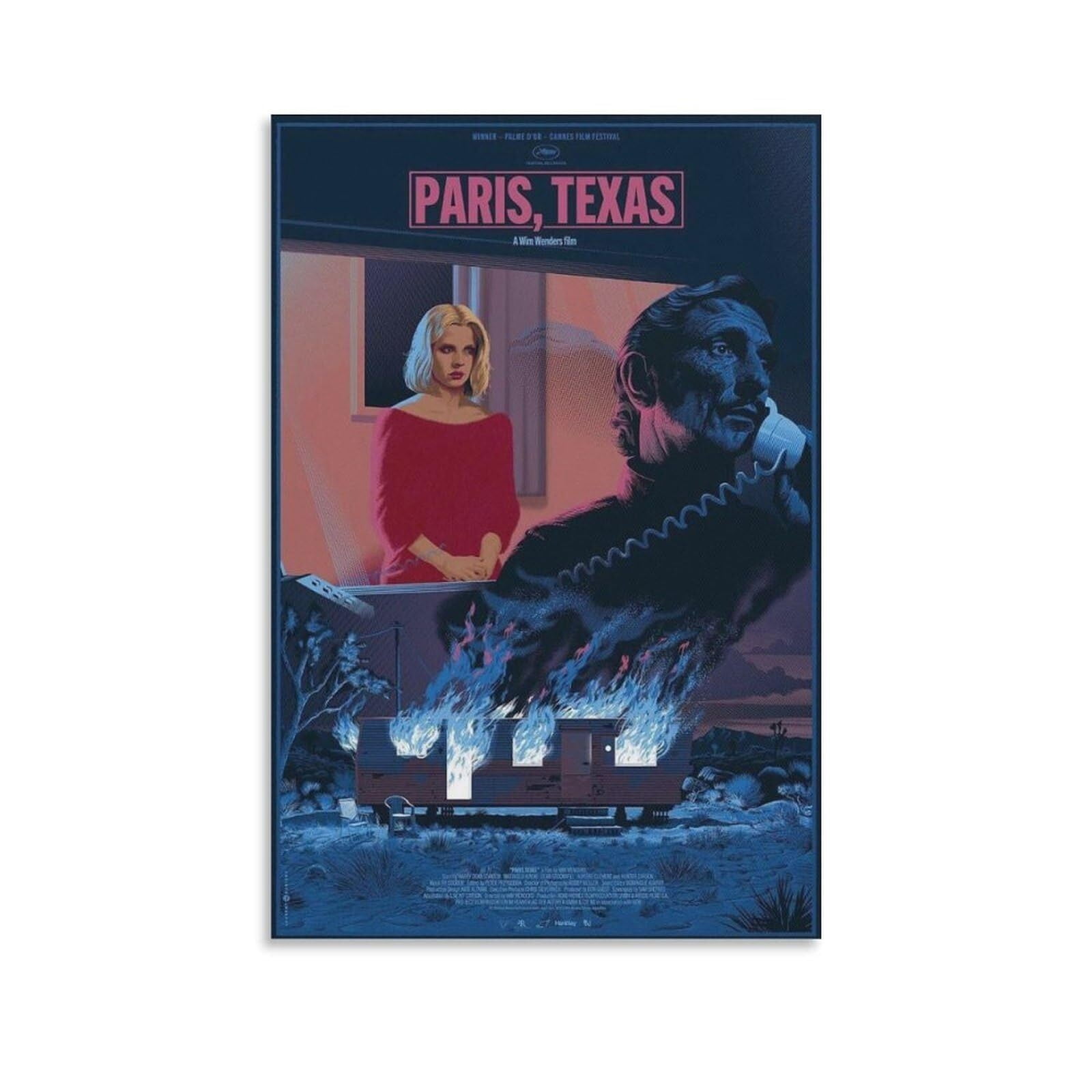 1984 Drama Movie Poster Paris, Texas (10) Room Aesthetic Poster Print ...