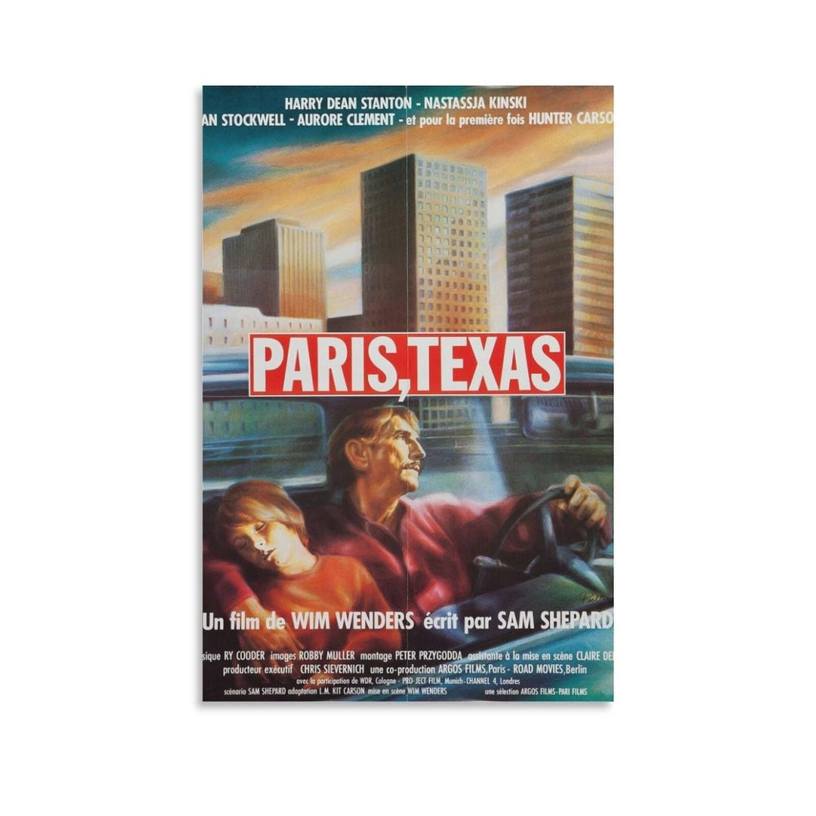 1984 Drama Movie Poster Paris, Texas Home Decor Poster Wall Art Hanging ...