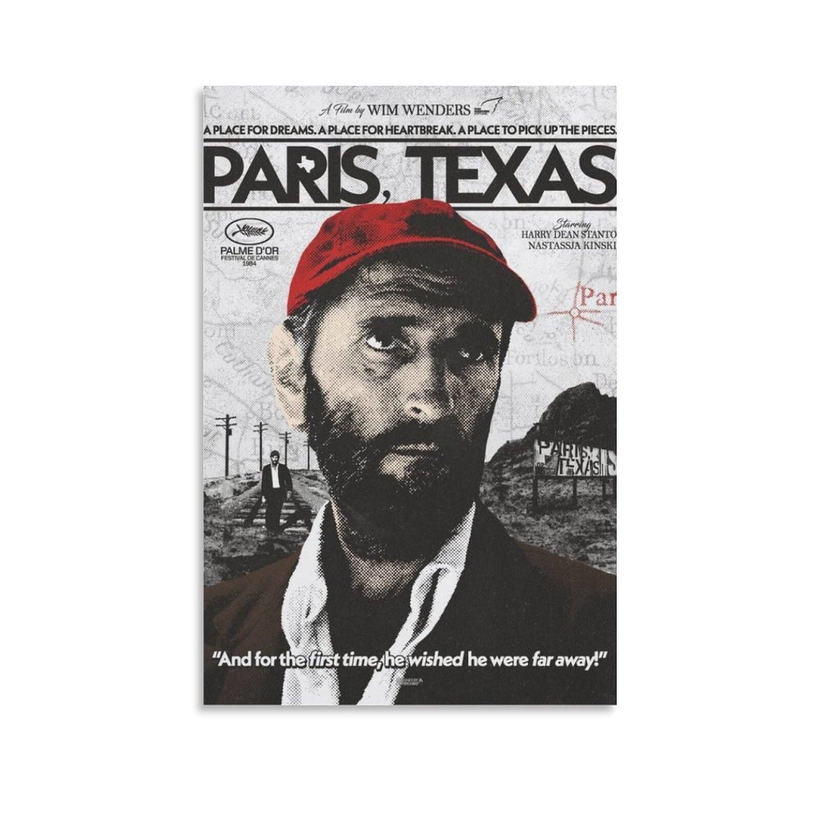 1984 Drama Movie Poster Paris, Texas Home Decor Poster Wall Art Hanging ...