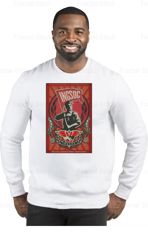 1984 INGSOC Propaganda Dystopian Future Graphic Novel Sweatshirt unisex ...
