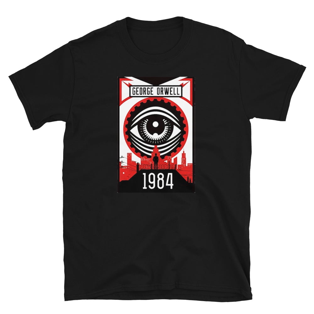 1984 Mens George Orwell Fictional Novel Top English BIG BROTHER Printed ...