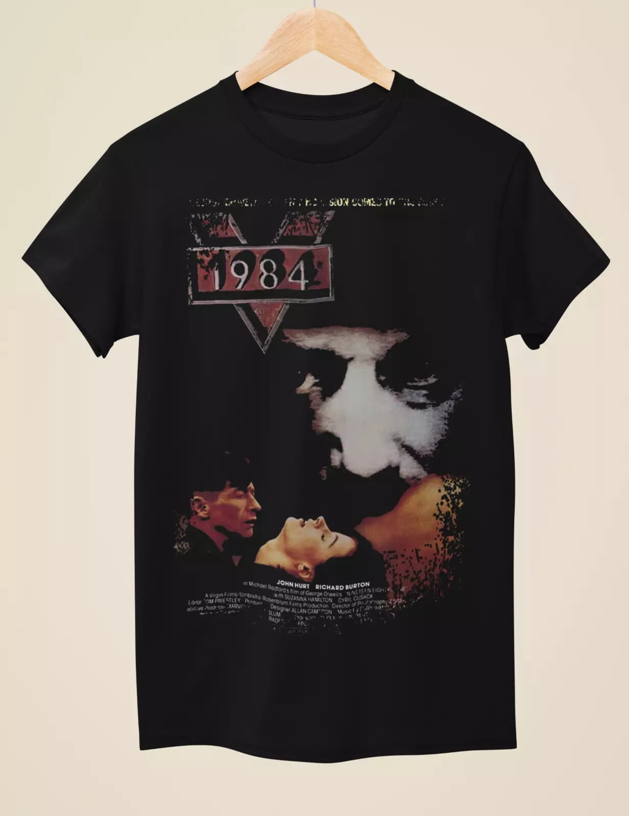 1984 - Movie Poster inspired Unisex Black T-Shirt - Walmart.com