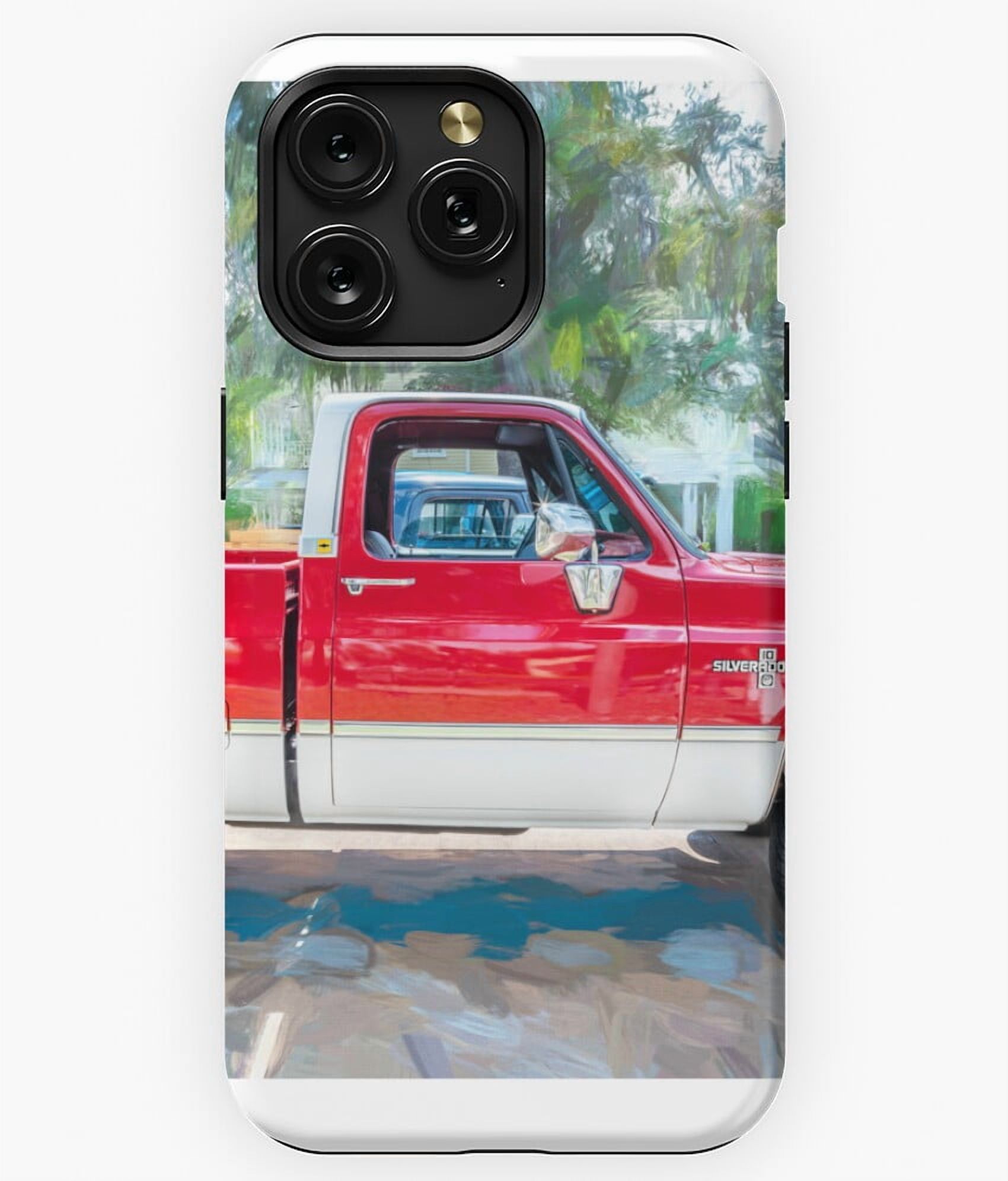 1984 Red Chevrolet C10 Silverado Truck Classic A3991 Phone Case for ...