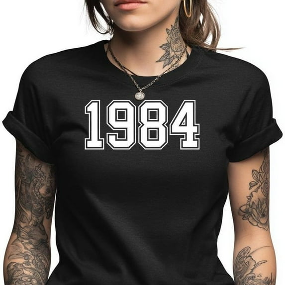 1984 S1Hirt, Customizable Birth Year T1EE, PerS1onalized R Varsity Top ...