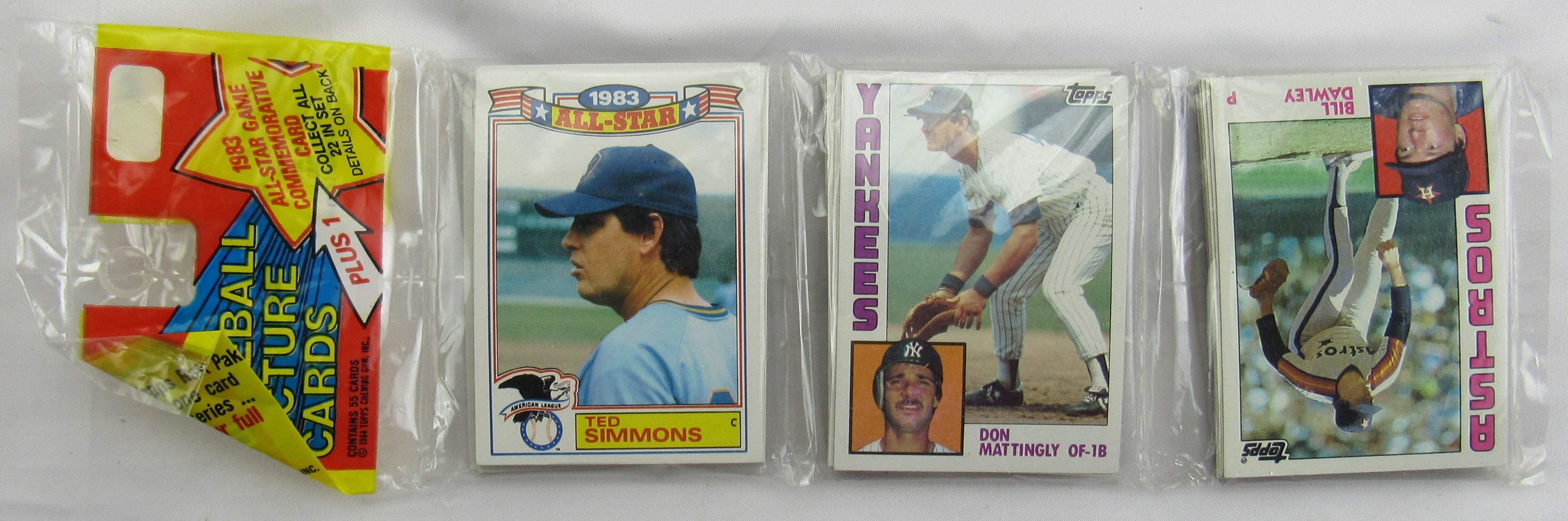 1984 Topps Baseball Rack Pack w/Don Mattingly Showing - Walmart.com