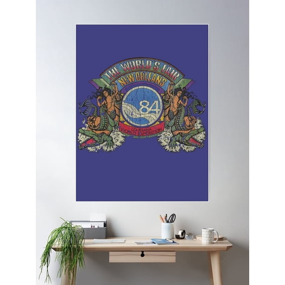 1984 World'S Fair New Orleans Louisiana Poster Home Decor Office Wall ...