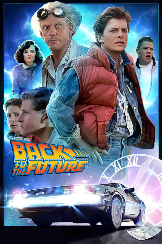 1985 Back to the Future Poster 24x36 | Time Travel Classic | Michael J ...