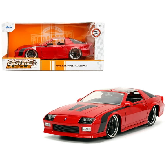 1985 Chevrolet Camaro Red with Black Stripes "Bigtime Muscle" Series 1/ ...