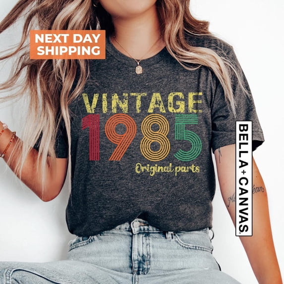 1985 Original Parts Shirt, 40th Birthday Shirt, Retro 1985 Shirt ...