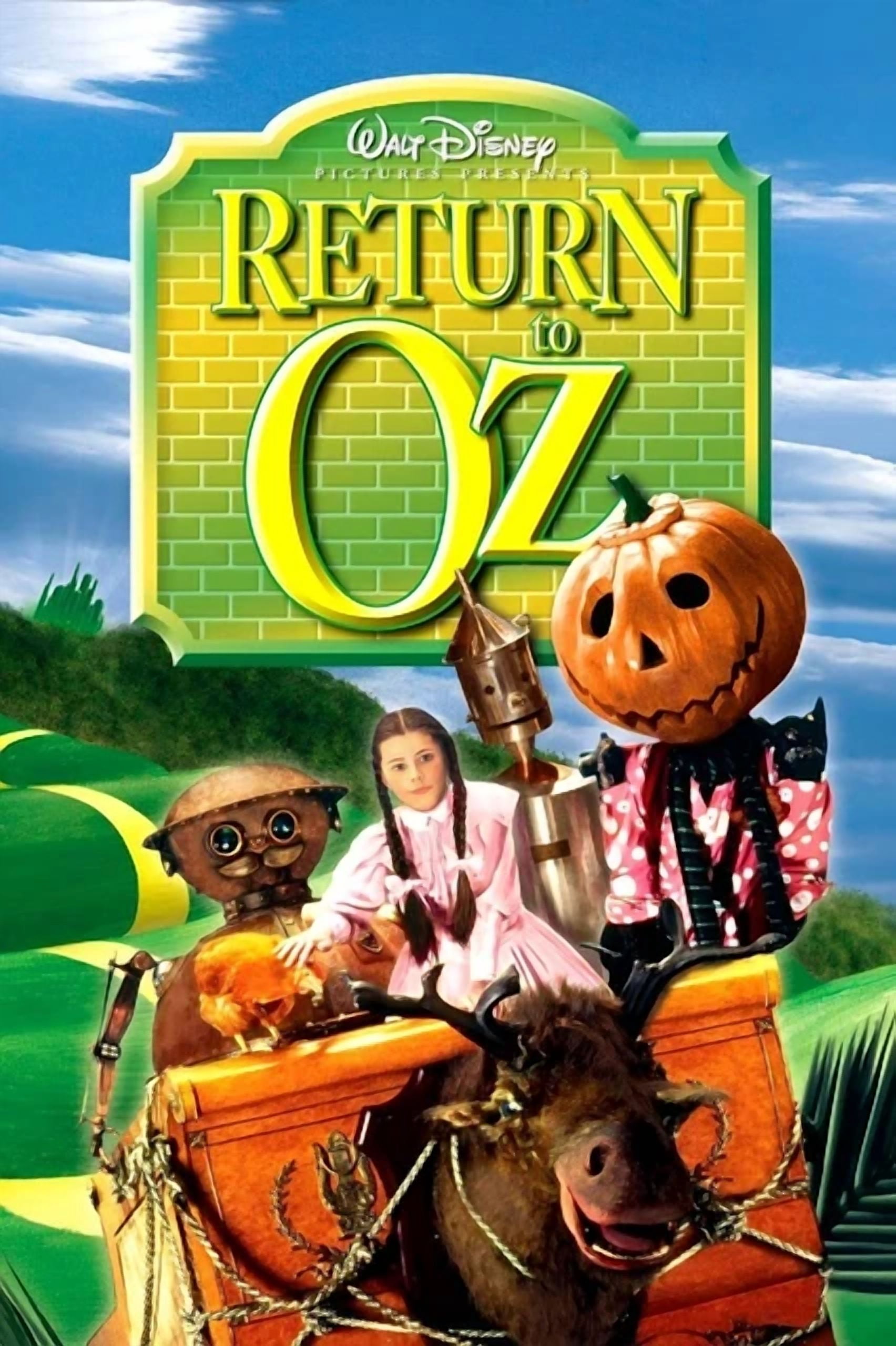 1985 Return To Oz Movie Poster Fairuza Balk Dorothy Tik Tok Pumpkinhead ...