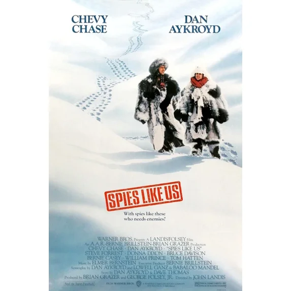 1985 Spies Like Us Movie Poster Chevy Chase Dan Akroyd Emmett Fitz-Hume ...