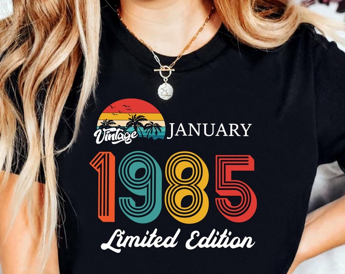 1985 T-shirt,40th Birthday T-shirt for Men & women,Vintage 1985 ...