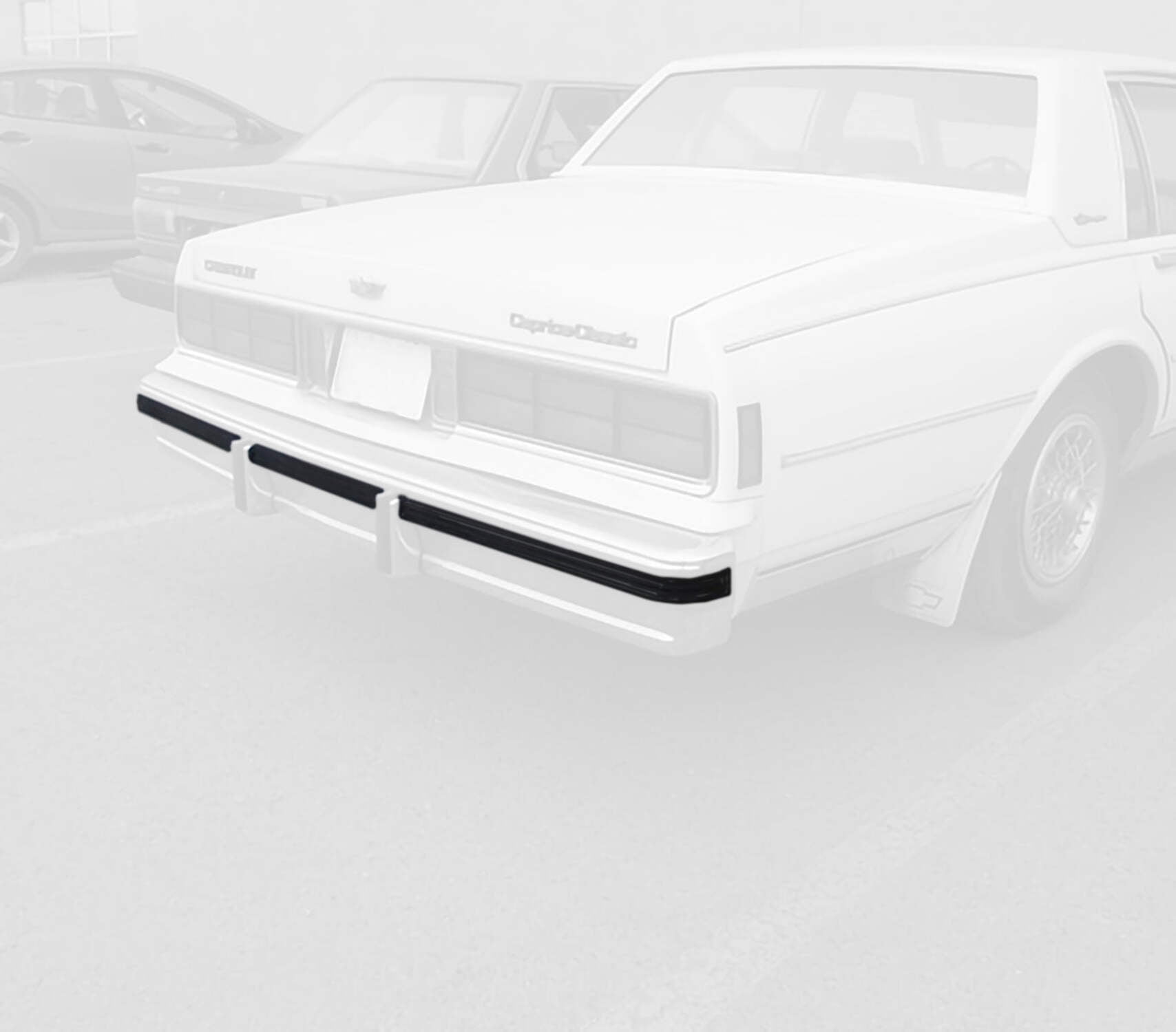 1986-1990 Chevrolet Caprice Rear Bumper Rubber Impact Strip Molding ...