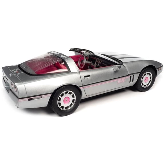 1986 Chevrolet Corvette Convertible Silver Metallic with Pink Interior ...