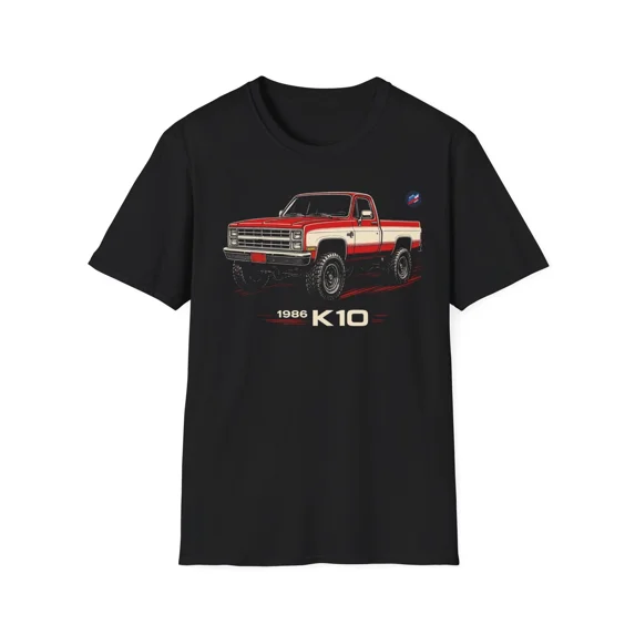1986 Chevy K10 Truck Shirt Square Body 4x4 Lifted Vintage Off Road T-Shirt - Walmart.com