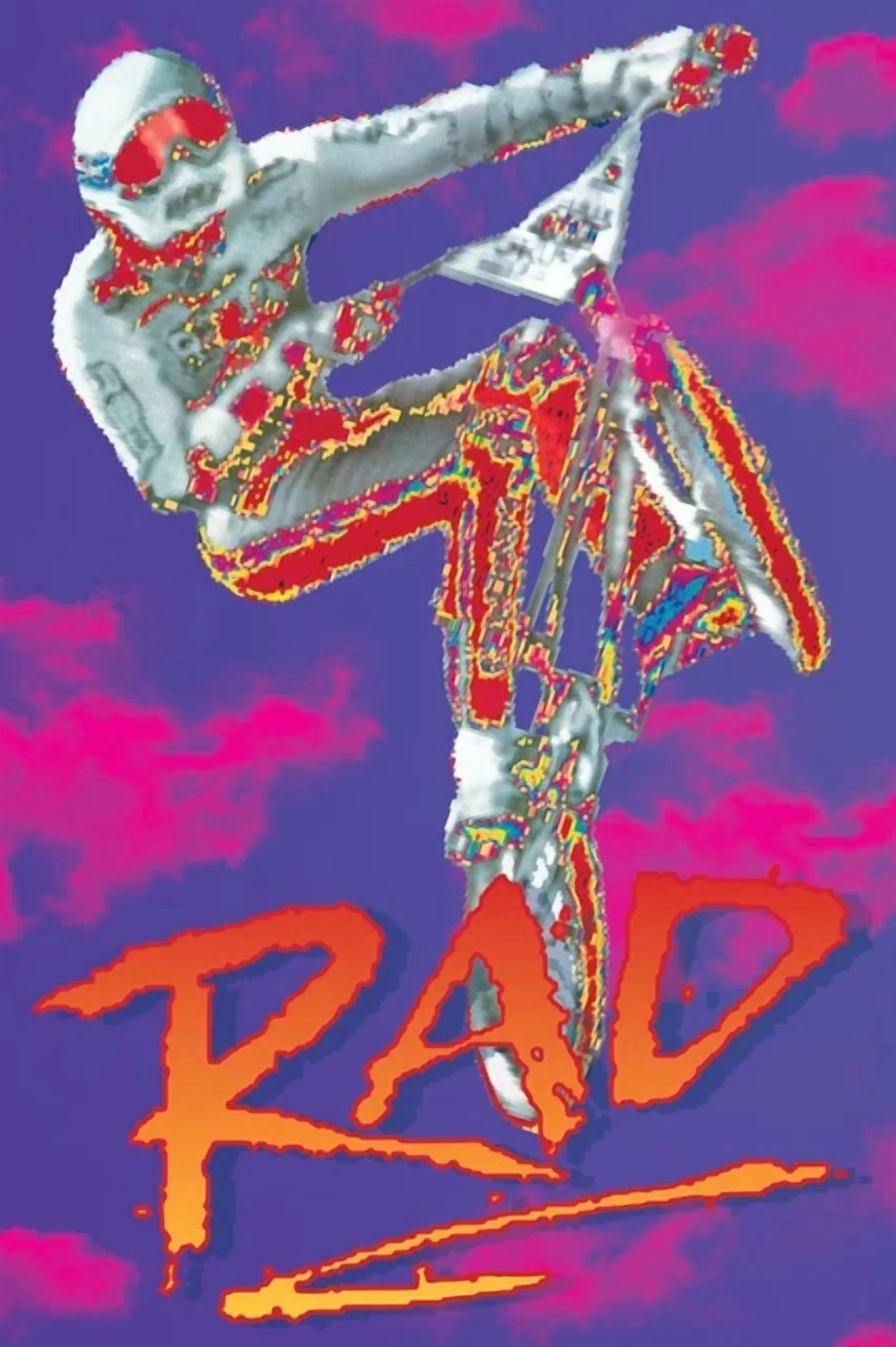 1986 Rad Movie Poster Bill Allen Lori Loughlin Talia Shire Bmx Bike ...