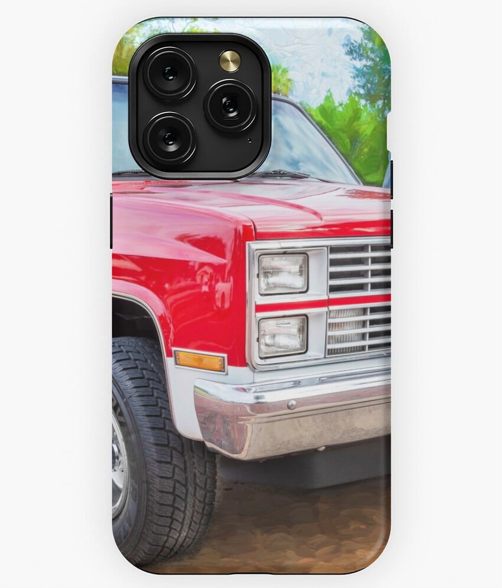 1986 Red Chevrolet C10 Silverado Pick Up Truck A4009 Phone Case for ...