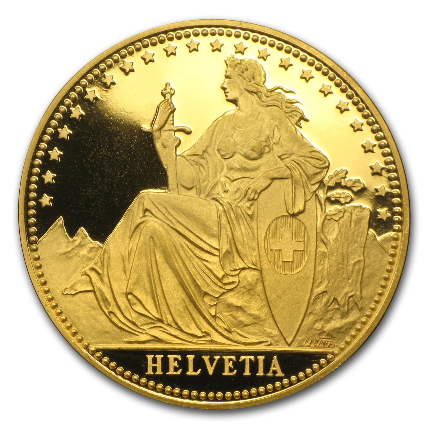 1986 Switzerland 1 Unze Gold Eternal Pact Proof - Walmart.com