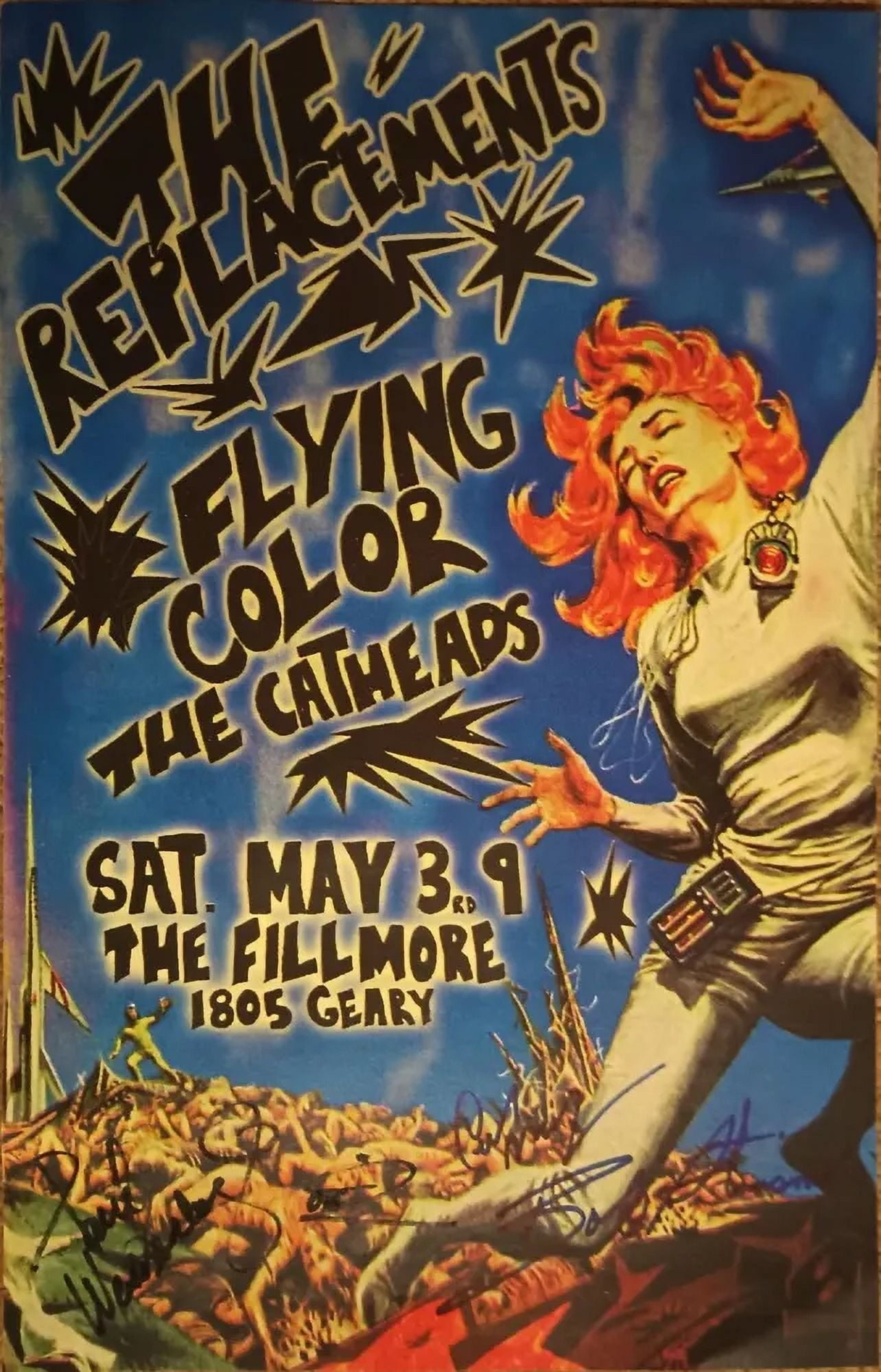 1986 THE REPLACEMENTS CONCERT POSTER WALL ART PRINT es 24 x 36 Inch ...