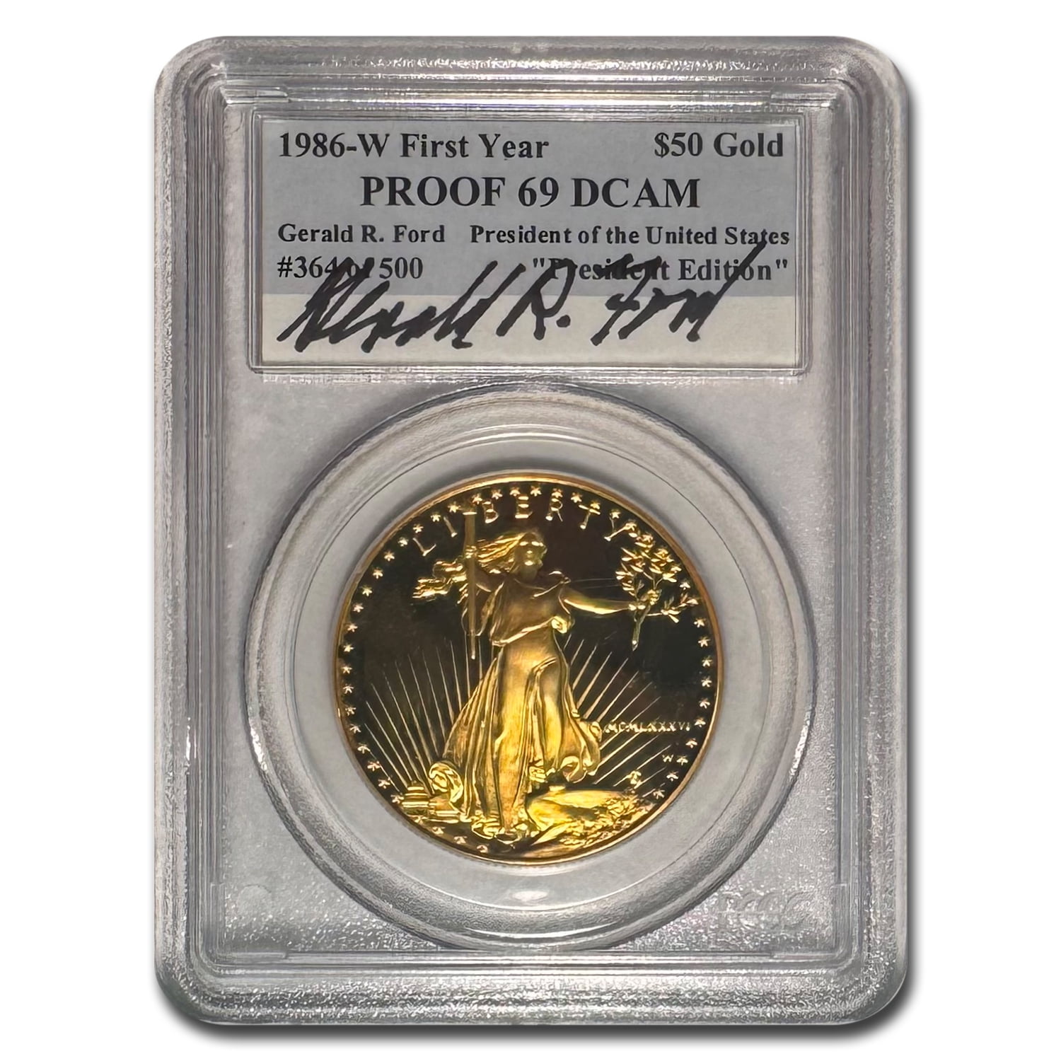 1986-W 1 oz Proof American Gold Eagle PR-69 PCGS (Gerald R. Ford ...