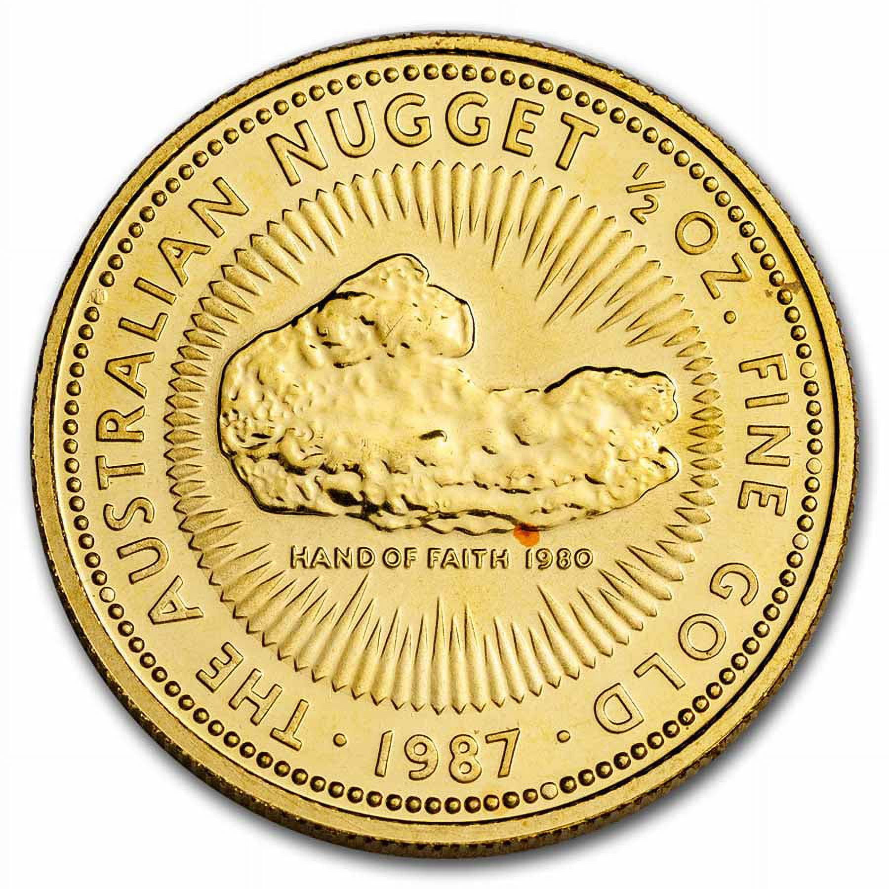 1987 Australia 1/2 oz Gold Nugget BU (No Capsule) - Walmart.com