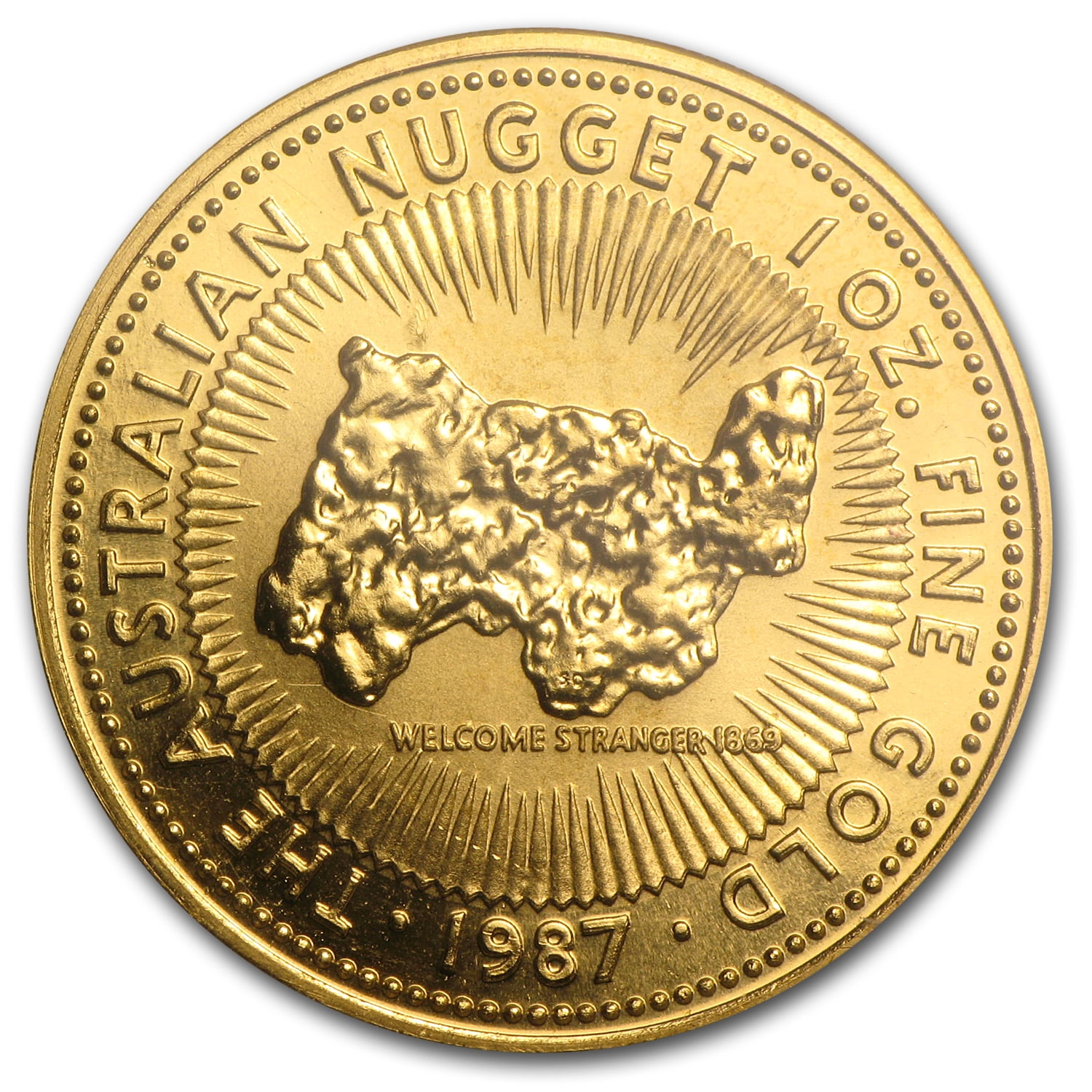 1987 Australia 1 oz Gold Nugget BU - Walmart.com