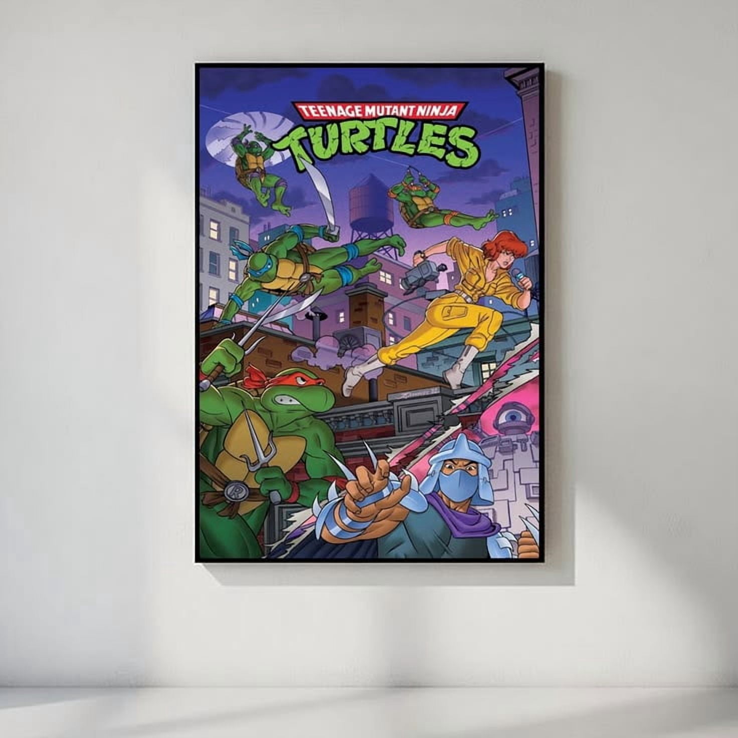 1987 Teenage Mutant Ninja Turtles Movie Poster Leonardo Michaelangelo b ...