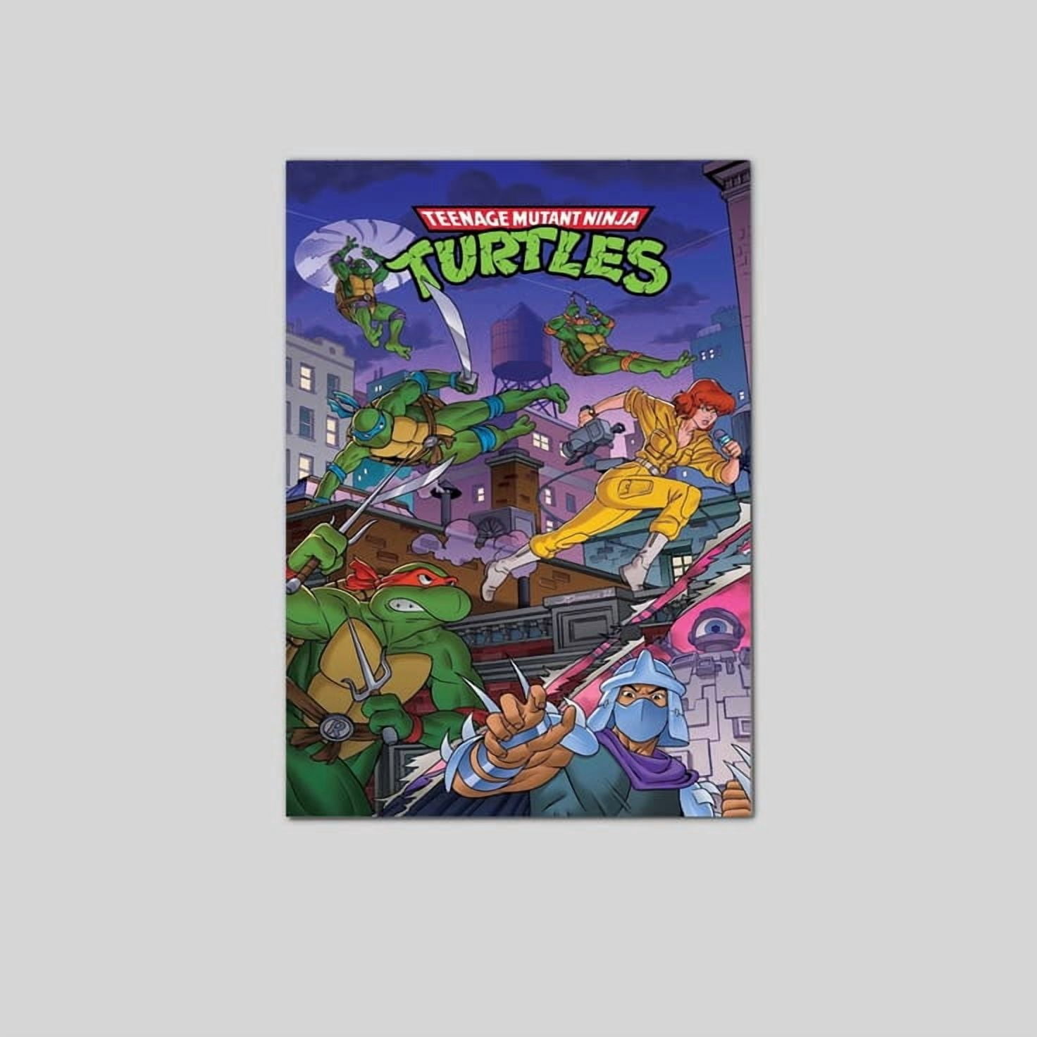 1987 Teenage Mutant Ninja Turtles Movie Poster Leonardo Michaelangelo b ...