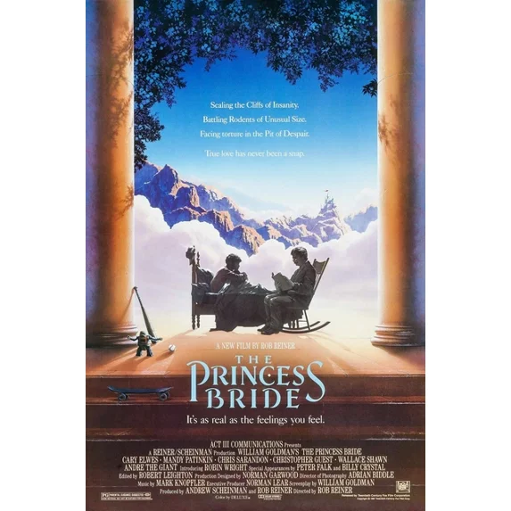 1987 The Princess Bride Movie Poster Westley Buttercup Inigo Montoya ...