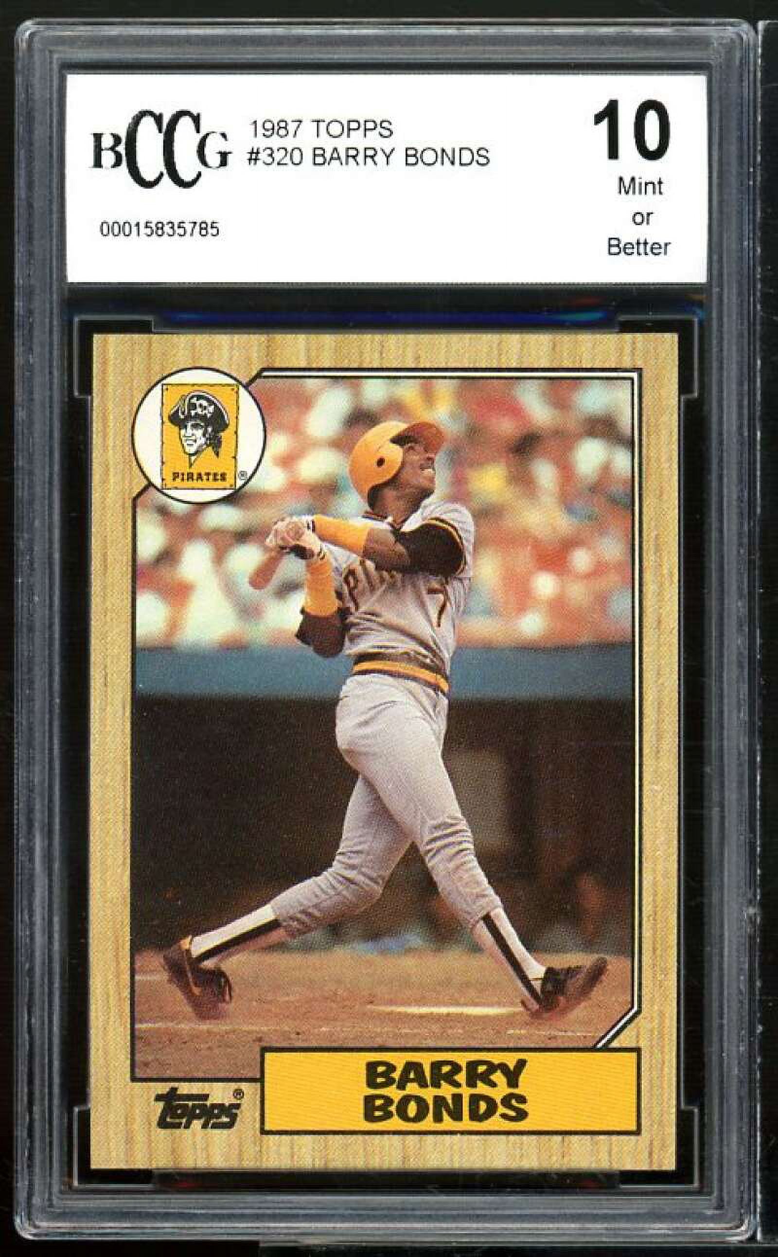 1987 Topps #320 Barry Bonds Rookie Card BGS BCCG 10 Mint+ - Walmart.com
