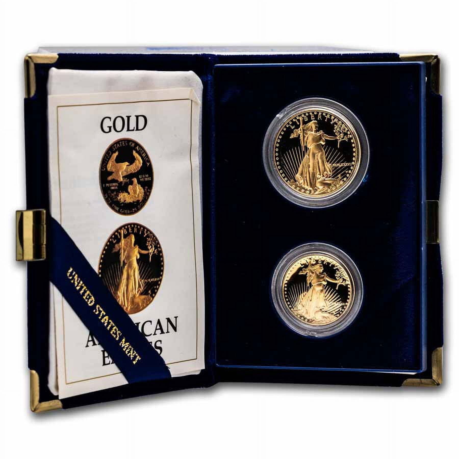 1987-W/P 2-Coin Proof American Gold Eagle Set (No Outer Box) - Walmart.com