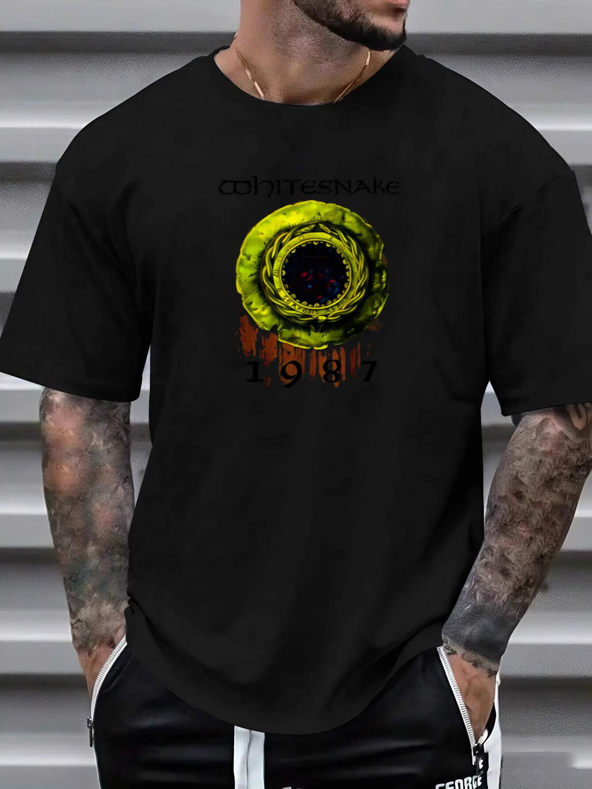 1987 Whitesnake Tour Classic Hard Rock Metal Band Concert Merch T-Shirt ...