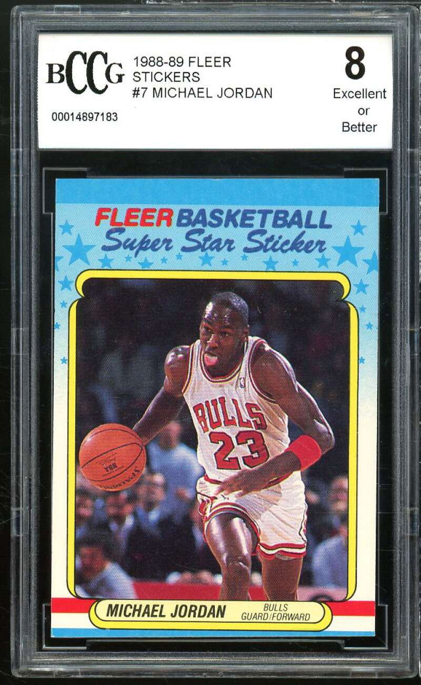 1988-89 Fleer Stickers #7 Michael Jordan - Walmart.com