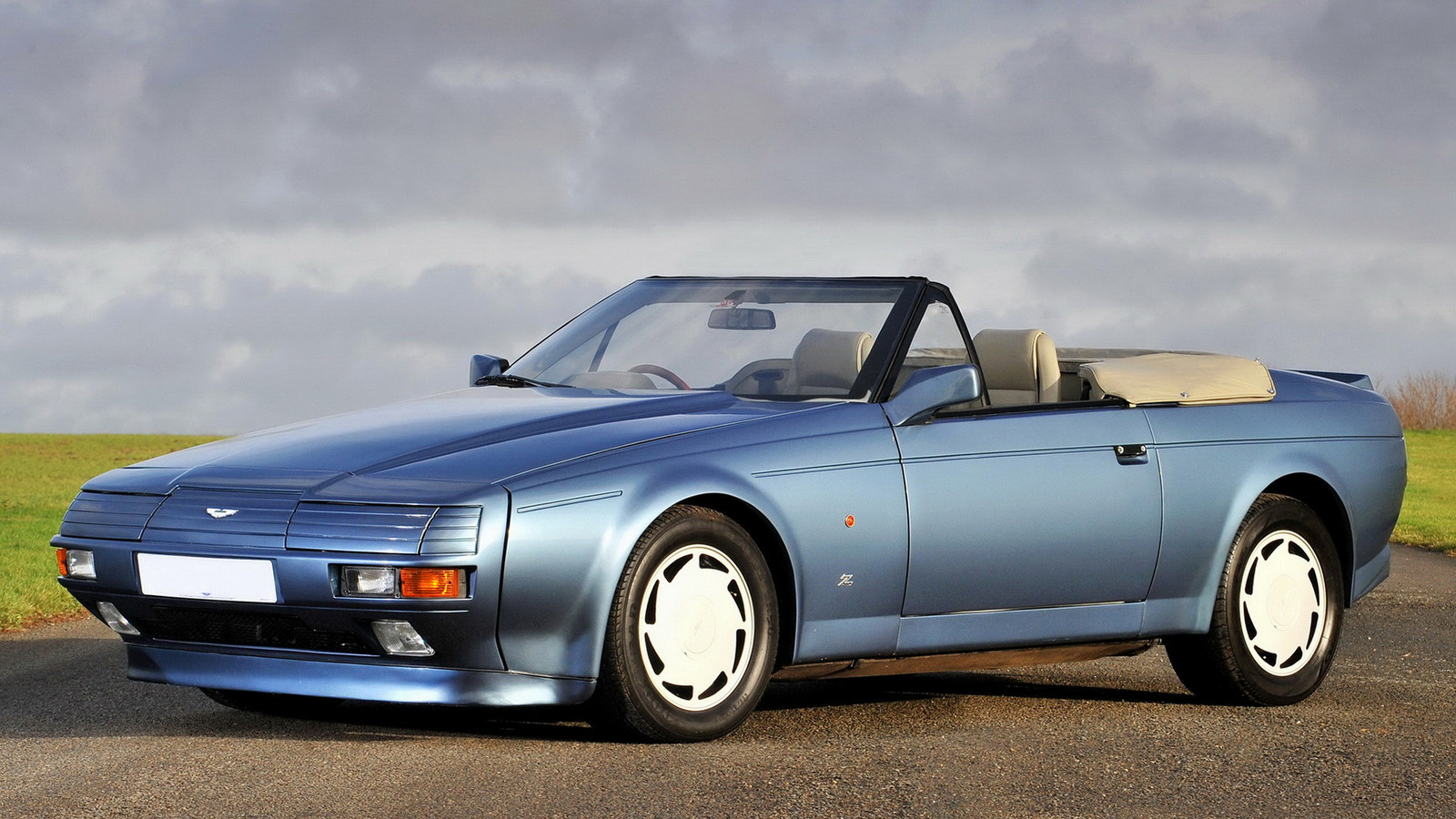 1988 Aston Martin V8 Volante Zagato UK Car Poster - 12x18 Inch ...