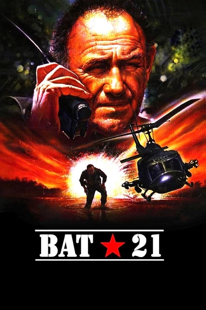 1988 Bat 21 Movie Poster Gene Hackman Danny Glover Jerry Reed UNFRAMED ...