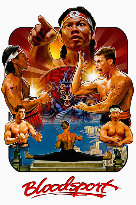 1988 Bloodsport Poster 24x36 | Jean-Claude Van Damme Action Classic ...